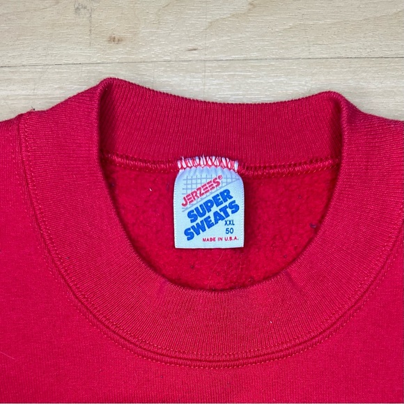 Jerzees | Sweaters | Vintage 9s Red Cleveland Indians Mlb Baseball ...